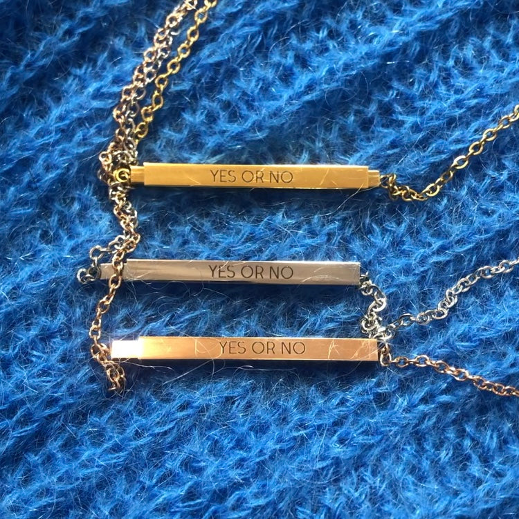 YES OR NO_________ AFTG Necklace – MMT JEWEL